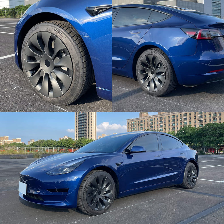 Tesla Model 3 (2020-2023) 18-inch Gunmetal Gray Hubcap (Single Replace ...
